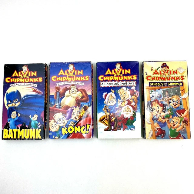 ALVIN AND THE Chipmunks VHS Lot of 4 Tapes Batmunk Kong Christmas ...