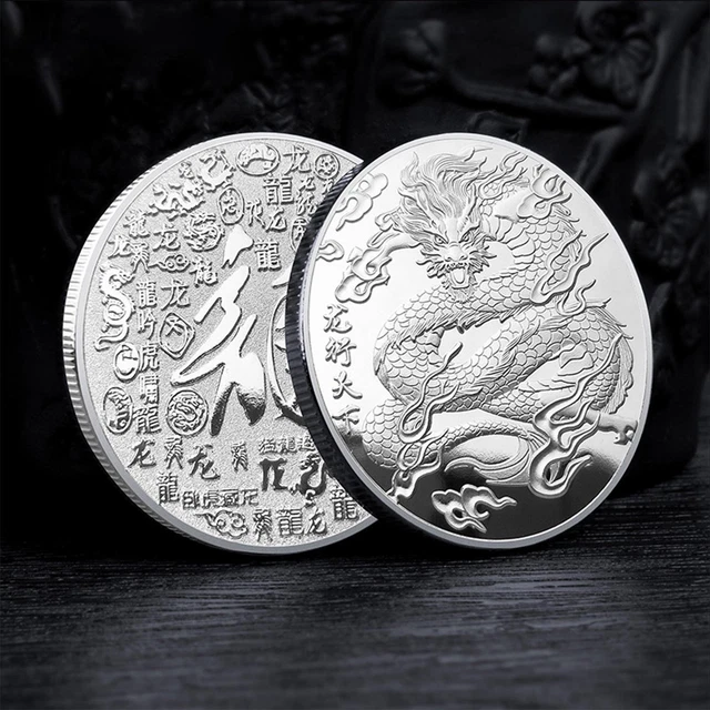 YEAR OF THE Dragon Coin 2024 Chinese Zodiac Sign Lucky Coin £8.27 ...