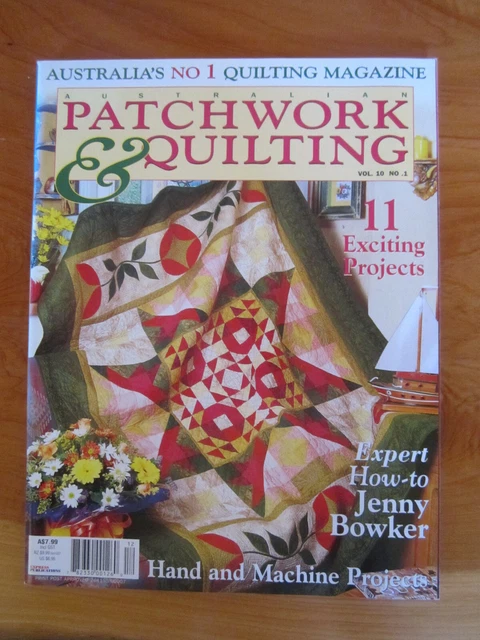 MAGAZINE AUSTRALIAN PATCHWORK & Quilting Vol. 10 No. 1 Great **** Must ...