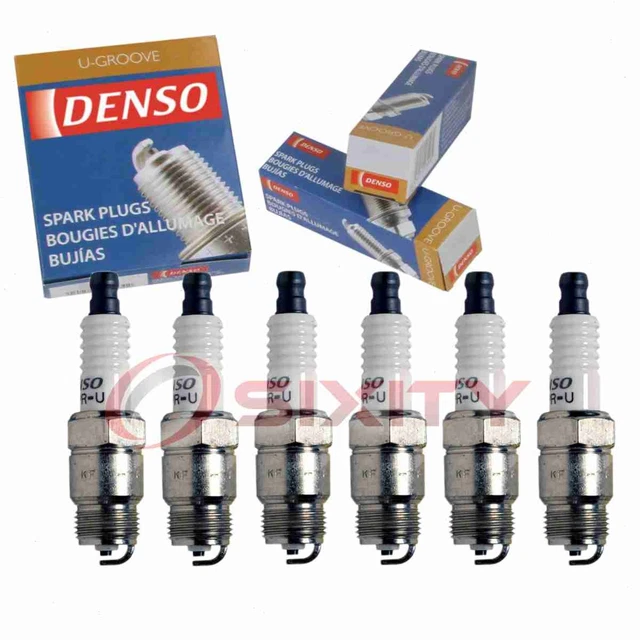6 PC DENSO Standard U-Groove Spark Plugs for 1990-1992 Chevrolet P30 4 ...