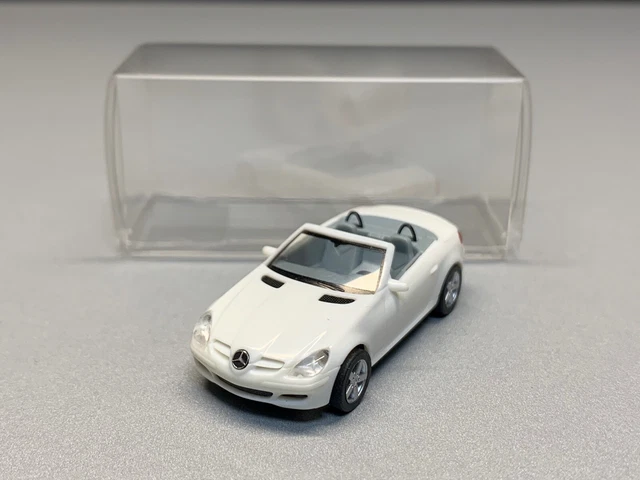 MERCEDES BENZ MB SLK R171 Roadster Cabrio sport car weiss white Herpa ...