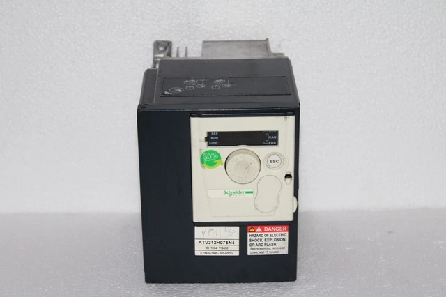 SCHNEIDER ATV312H075N4 VARIABLE Speed Drive, ATV312, 1 HP, 2,4 kVA, EUR ...