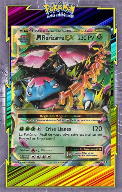 🌈M FLORIZARRE EX- XY12:Evolutions - 2/108 - Carte Pokemon Neuve ...