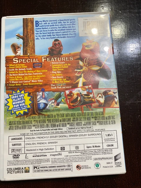 OPEN SEASON (DVD, 2007, Widescreen Special Edition). $6.86 - PicClick CA