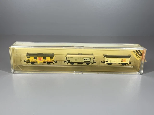 SPUR N MINITRIX Güterwagen-Set DB 11038 OVP / 4 L 142 EUR 9,50 - PicClick DE