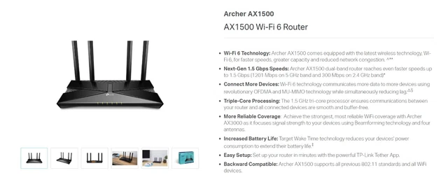 TP-LINK ARCHER AX10 AX1500 Next-Gen Wifi 6 Router $50.00 - PicClick