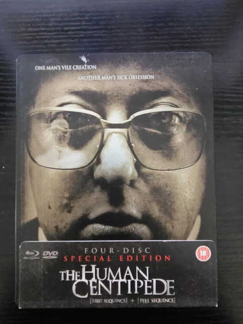 THE HUMAN CENTIPEDE FIRST SEQUENCE + FULL SEQUENCE BLU RAY STEELBOOK ...