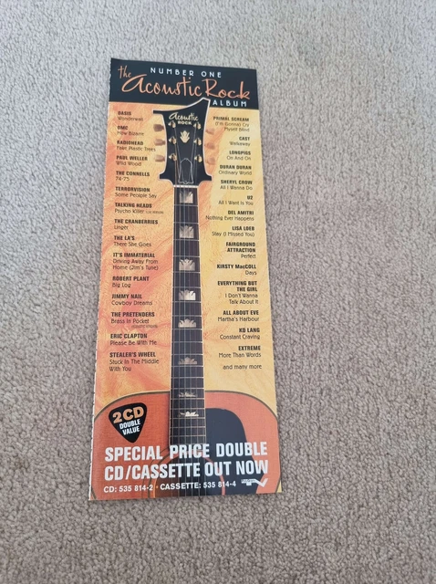 TNEWL53 ADVERT 11X4 The Number One Acoustic Rock Album : Lisa Loeb, U2 ...