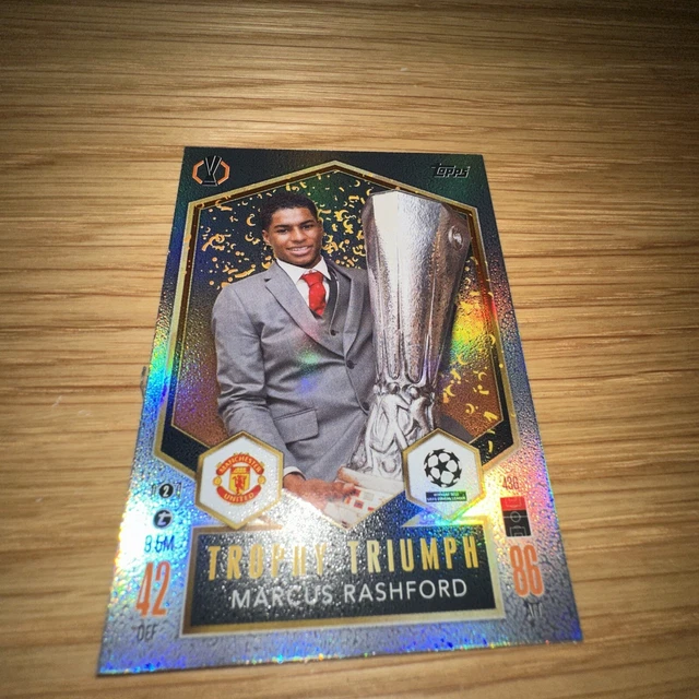 TROPHY TRIUMPH MARCUS Rashford Match Attax 2024/2025 Manchester 24/25 ...