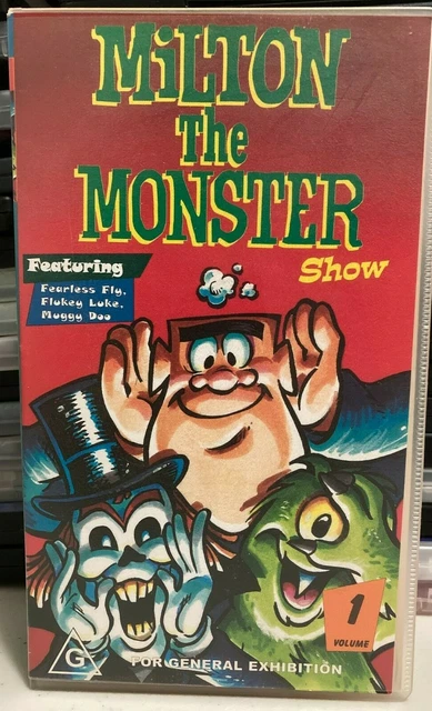 THE MILTON THE Monster Show Volume 1 VHS VIDEO TAPE (animated kids tv ...