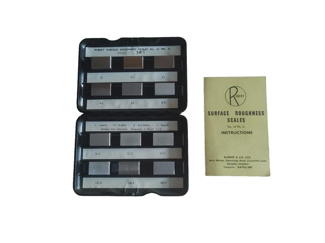 VINTAGE 'RUBERT' SURFACE ROUGHNESS SCALES No. 24 MK II £25.00 - PicClick UK