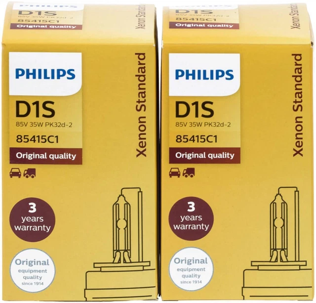2X XENON D1S Lampada Philips Faro Bruciatore Xenstart 85415C1 Standard ...