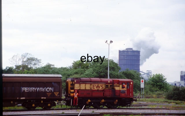 35MM RAILWAY SLIDE- EWS Shunter Class 08. 08993 @ Port Talbot £2.99 ...