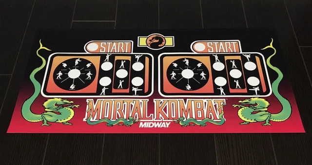 MORTAL KOMBAT ARCADE Euro Control Panel Overlay MK1 CPO Midway £37.00 ...