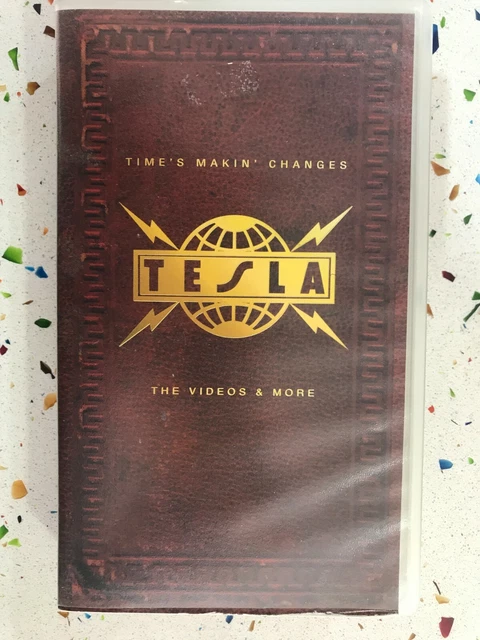 TESLA VHS TIME'S Makin Changes The Video & More J. K. Frank Hannon 1989 ...