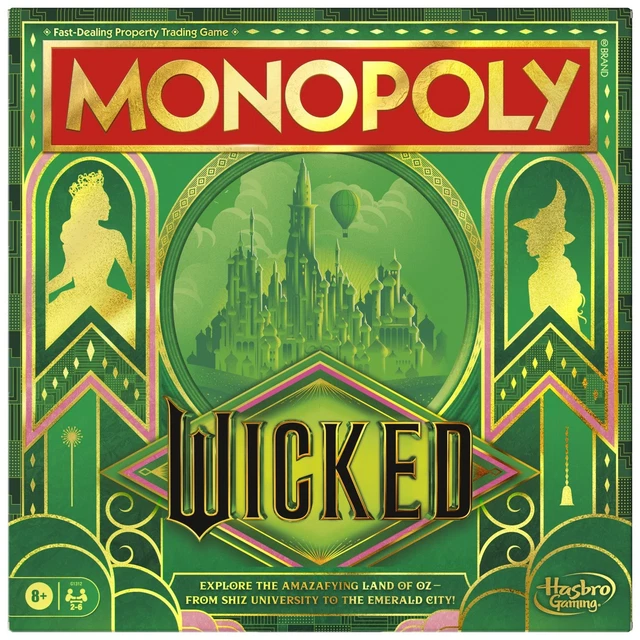 MONOPOLY WICKED EDITION Board Game | Inspired by The Motion Picture ...