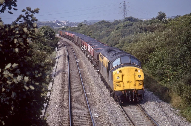 ORIGINAL 35MM SLIDE Class 37 no. 37010 on a Speedlink coal train ...