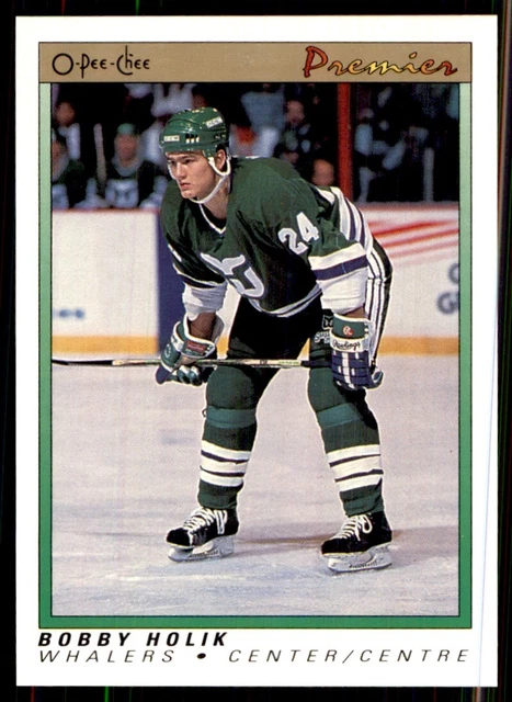 1990-91 O-PEE-CHEE PREMIER Bobby Holik RC Hartford Whalers #43 EUR 1,10 ...