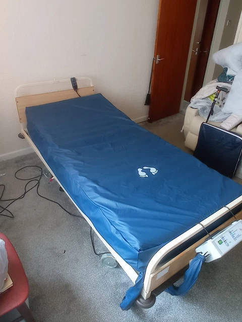 HOSPITAL PROFILING ELECTRIC Adjustable Single Bed with bariatric air ...