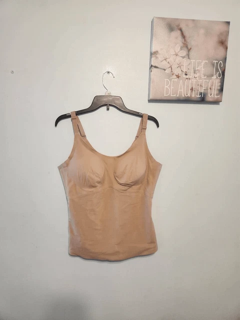 HONEYLOVE WOMENS LIFTWEAR Tank Sand Size 1x Wide Straps Wirefree ...