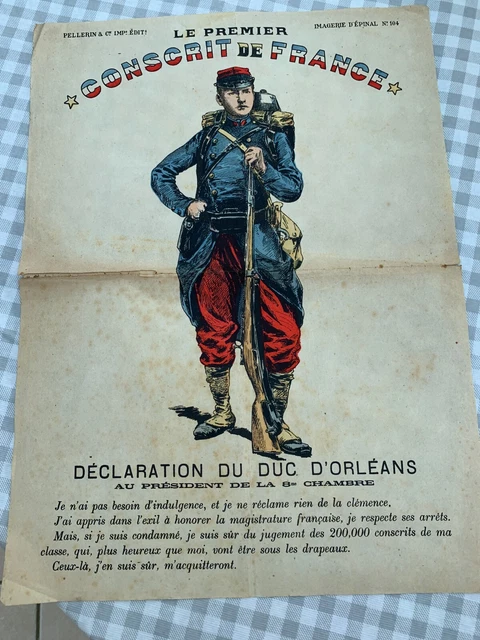 Le Premier Conscrit De France Déclaration Du Duc Dorléans Au Président