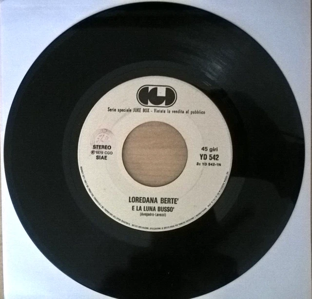 45 RPM 7& LOREDANA BERTE'E La Luna Bussò FAUST'O Oh! Oh! Oh! $8.64 ...