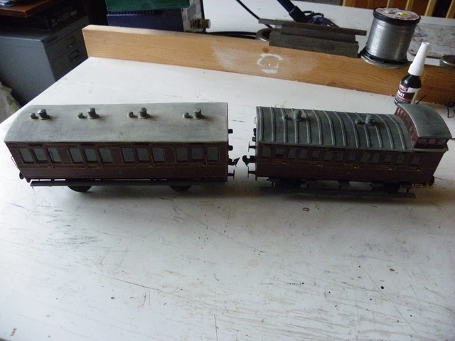 2 X LBSCR 4w coaches O Gauge Bk 3rd & 1st/2nd scratchbuilt £20.00 ...