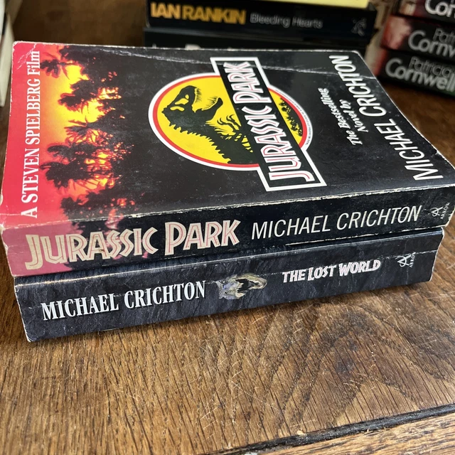 JURASSIC PARK MICHAEL Crichton First Edition Paperback + Lost World £9.99 - PicClick UK