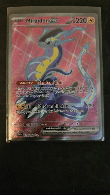 POKÉMON TCG MIRAIDON ex Scarlet & Violet Base Set 227/198 Holo Ultra ...