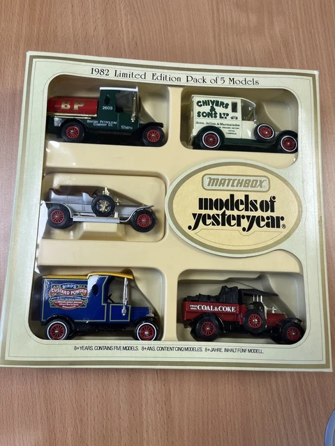 MATCHBOX MODELS OF Yesteryear 1982 limitierte Auflage 5er-Set Modelle ...