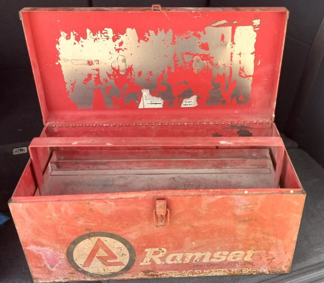 TOOL BOX RAMSET Tombstone Vintage Patina USA Hip Roof Metal rat rod Made In USA £21.90 - PicClick UK