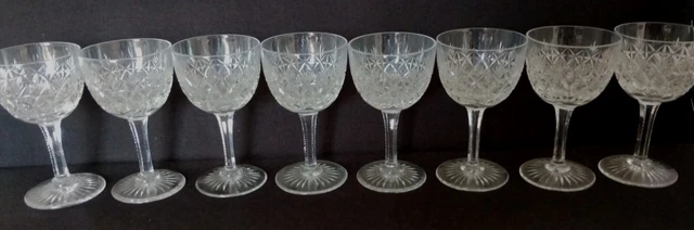 8 X VINTAGE 1950's/60's WEBB CRYSTAL WELLINGTON 4.25" PORT/SHERRY GLASS ...