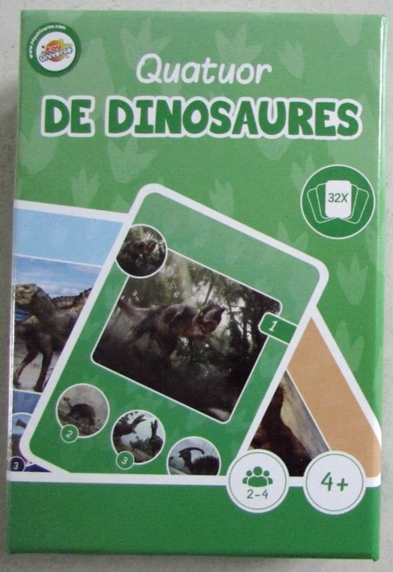 JEU DE SOCIÉTÉ Quatuor de dinosaures Universe 2022 Complet avec règles ...