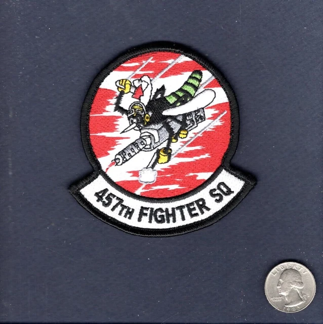 ORIGINAL 457TH FS Spads USAF F-16 Falcon Fighter Escadron Patch + V EUR ...