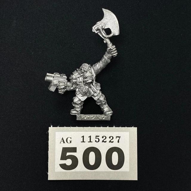 BLOOD AXE BOSS Kommandos Metal Sergeant Boyz Space Ork Orks Warhammer ...