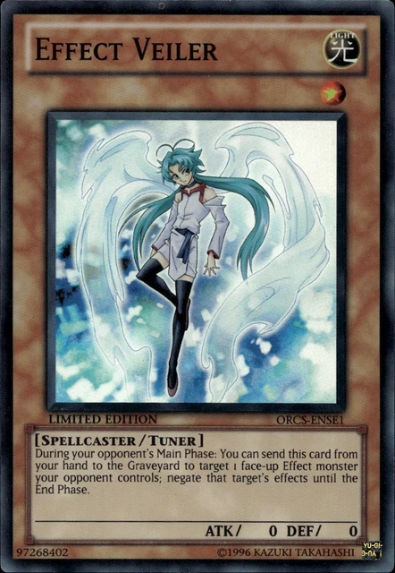 EFFECT VEILER EU Ltd Ed Super Rare ORCS-ENSE1 Yu-Gi-Oh! £3.49 - PicClick UK