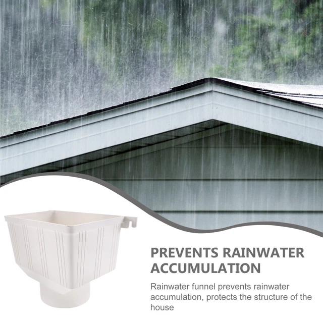 RAINWATER FUNNEL DOWNSPOUT Gutter Funnel Rainwater Downspout Drainage ...
