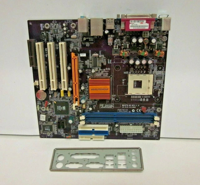SCHEDA BASE ECS 661FX-M Rev:1.0 Acer Aspire T310 Socket 478 Matx 15-K15 ...