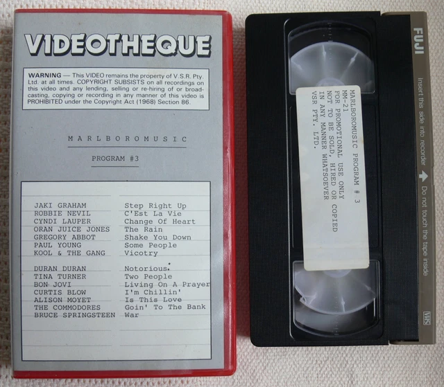 VIDEOTHEQUE VHS MUSIC Video Tape Marlboromusic Program # 3 EUR 36,86 ...