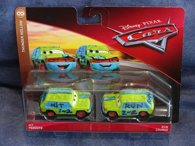 RARE PACK 2 Disney Pixar Cars 3 Hit Percute Et Run Course Serie Thunder ...