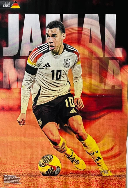 POSTER UEFA EURO 2024 Jamal Musiala Deutschland DFB Germany Poster ...