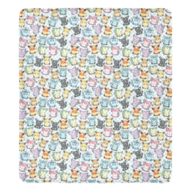 8-BIT PIXEL EEVEE Evolution Pokemon Anime Custom Made Polar Fleece ...