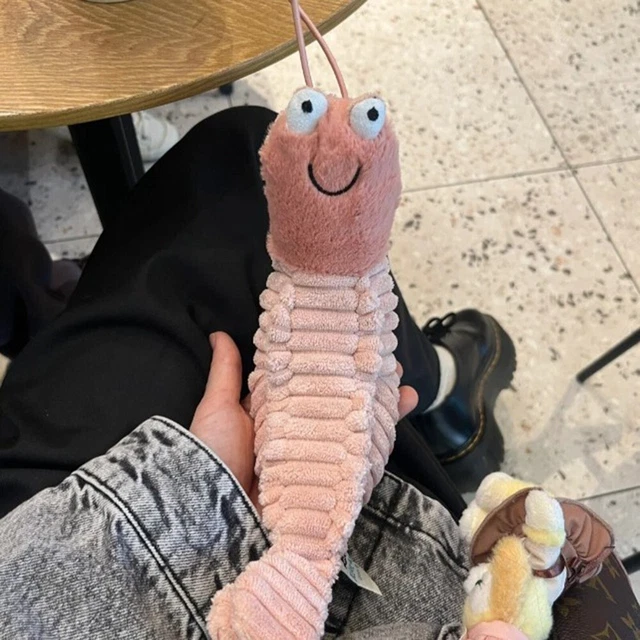 JELLYCAT SHELDON SHRIMP Doll - Adorable Amuseables Plush with Gift Bag ...