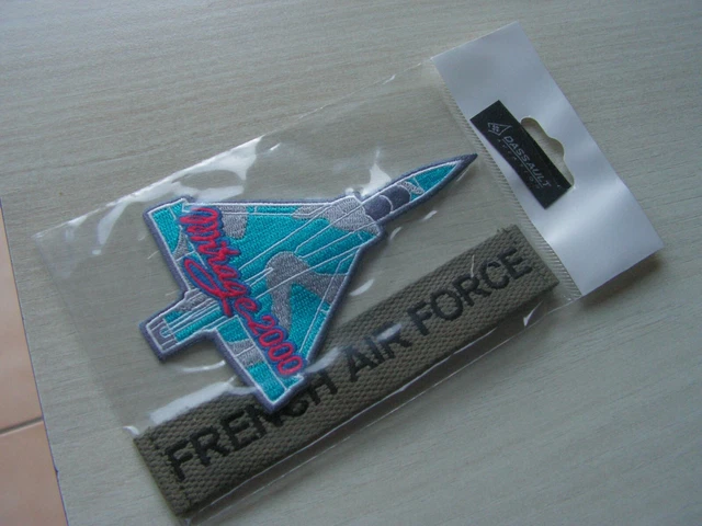 PATCH MILITAIRE pochette aviation dassault mirage et french air force ...