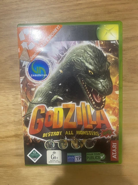 GODZILLA DESTROY ALL monsters XBOX OG SUPER RARE + VGC + FAST POST $129 ...