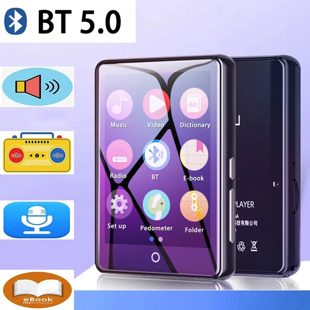 2.8IN TOUCH SCREEN Bluetooth HiFi Lossless Sound MP4/MP3 Music Player ...