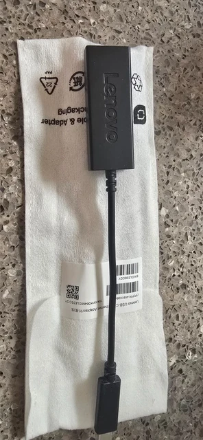 TYPE C USB-C to Ethernet LAN Adapter Genuine Lenovo Brand New Sealed £9 ...