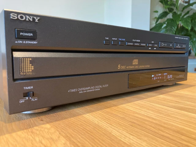 SONY CDP-C310M CD PLAYER 5 CD CAROUSEL MIDI SIZE VGC GWO No Remote £21. ...