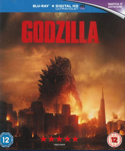 GODZILLA (2014) BLU-RAY, Aaron Taylor-Johnson, Elizabeth Olsen, Bryan ...