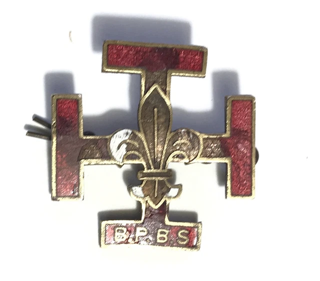 SCOUTISME ANCIEN INSIGNE Scout émaillé B. P. B. S. Baden Powell Boy ...